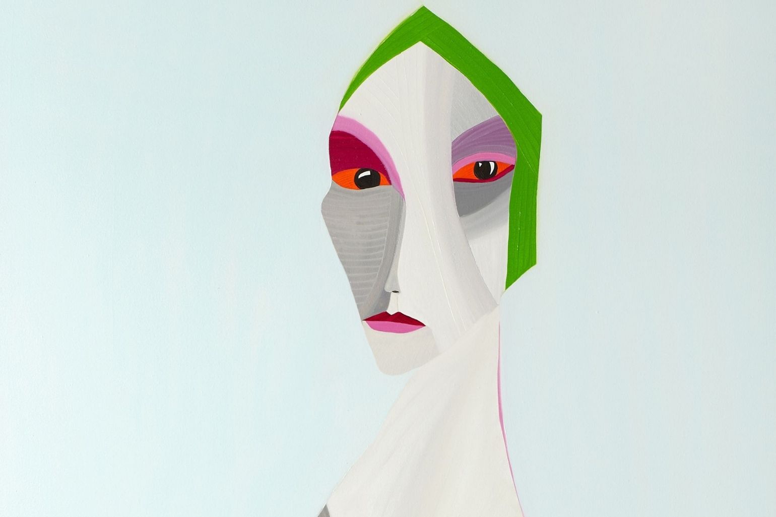 New paintings by Alias Trate explore what it means to be human during a ...