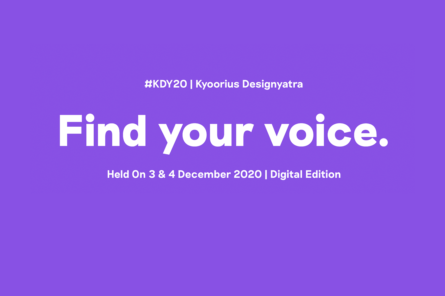 Relive Kyoorius Designyatra 2020 | Find Your Voice - Designyatra